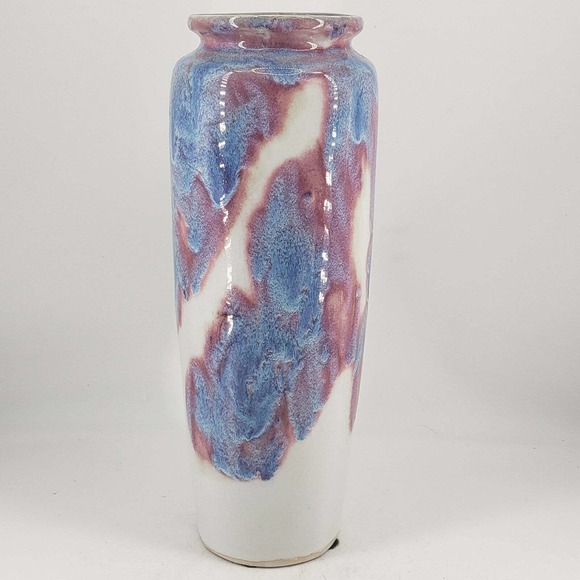 Artisan | Accents | Vintage Studio Art Pottery Mauve Blue Glazed Tall ...